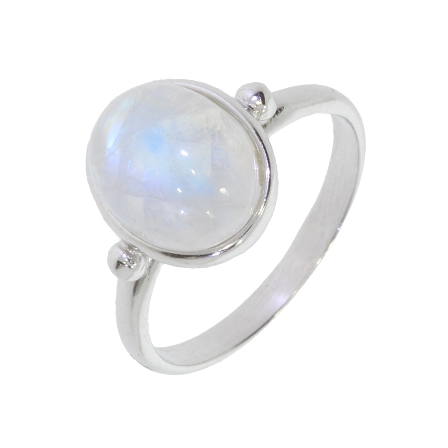 Bague 3009-PL en Pierre de lune véritable - Bijoux en Argent rhodié ...