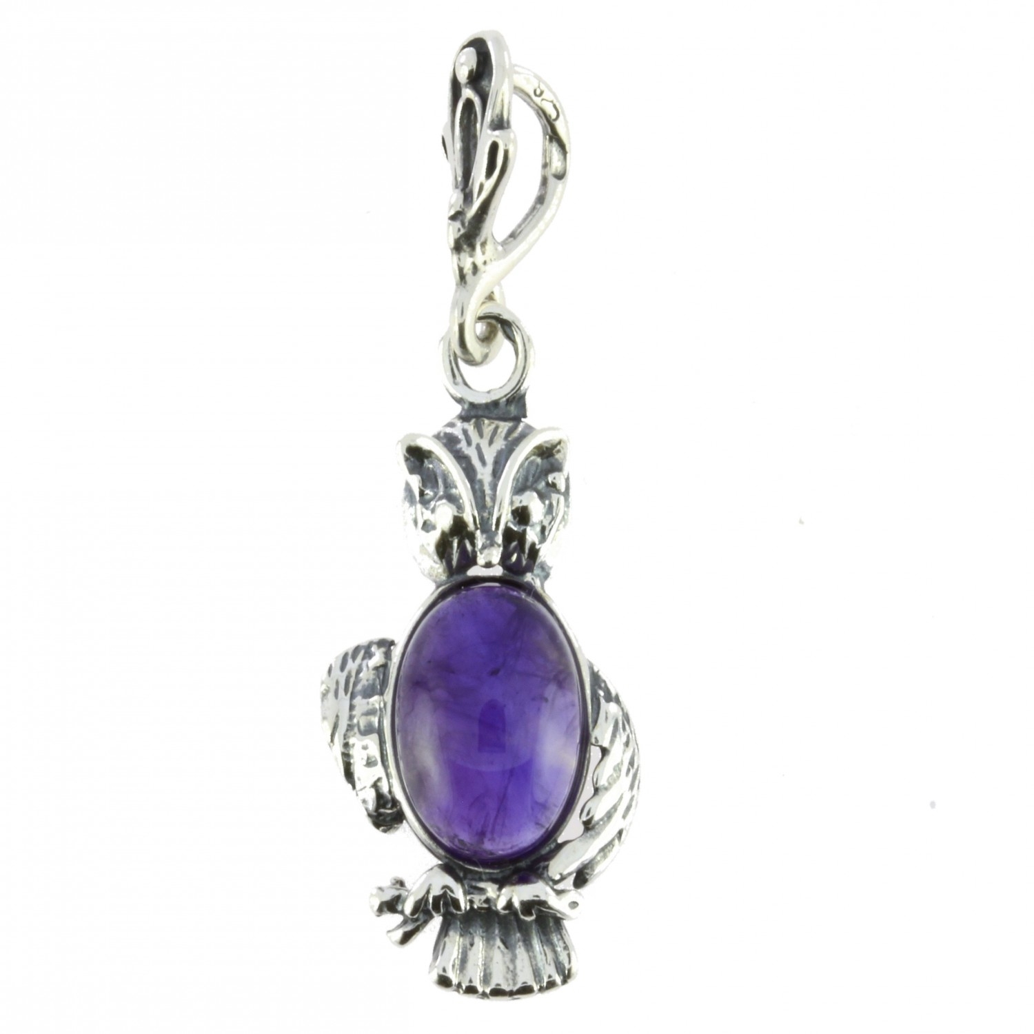 Pendant P2611-A with real Amethyst - silver jewellery for woman