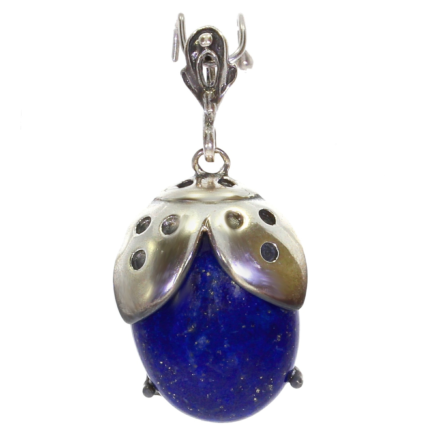 Pendant P5801-LL with real Lapis lazuli - silver jewellery for woman