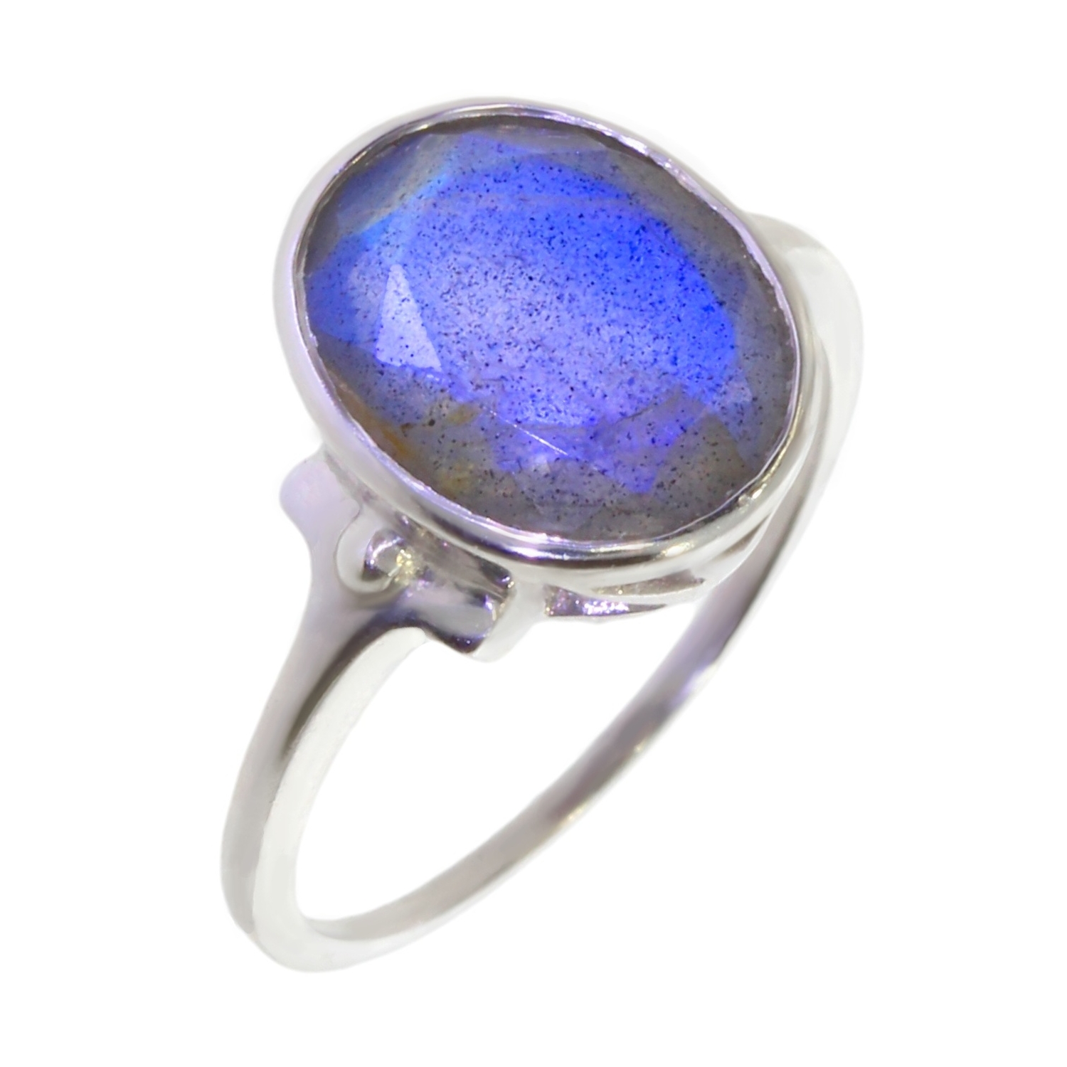 Bague 5416-LAB en Labradorite véritable - Bijoux en Argent rhodié pour ...