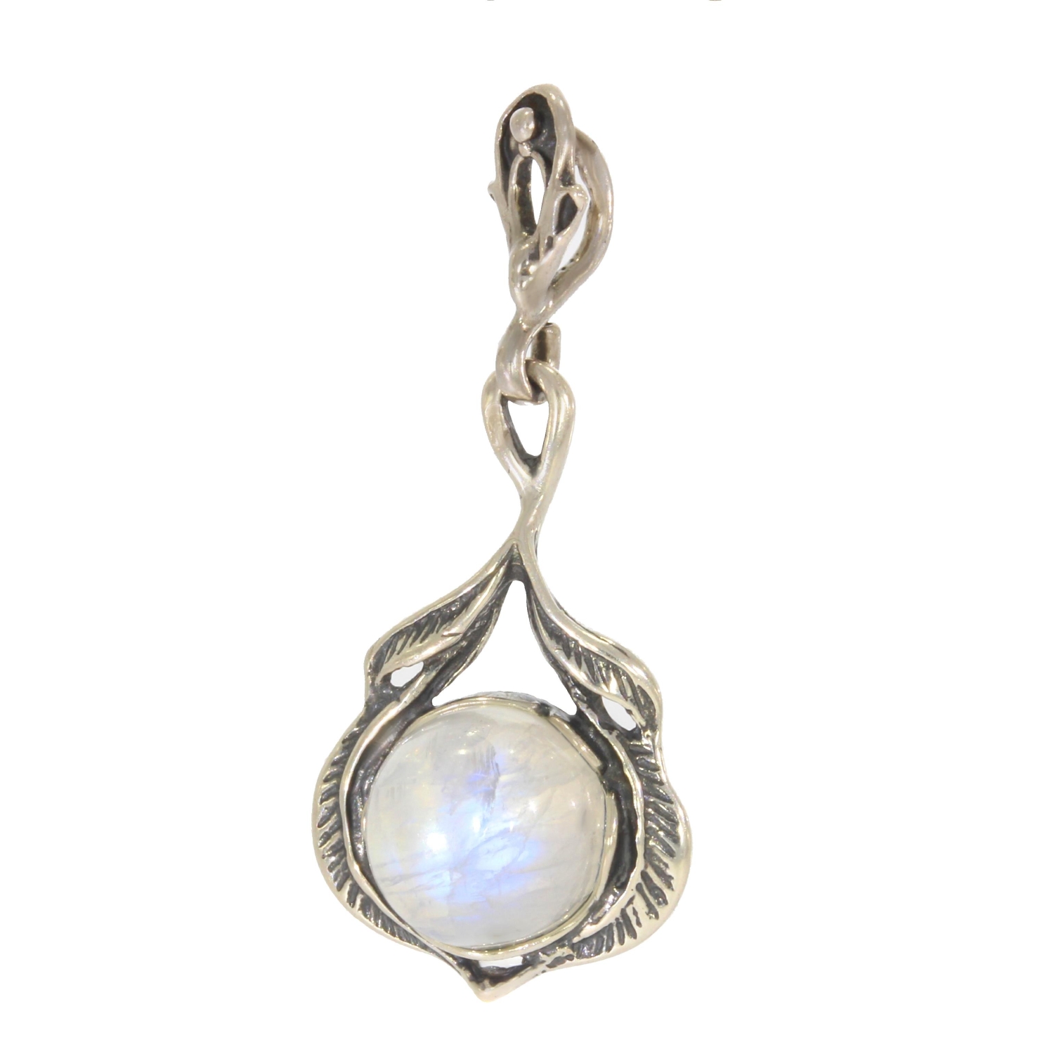 Anhänger P2211-PL mit echter Mondstein - Schmuck Rhodium Silber für Frau