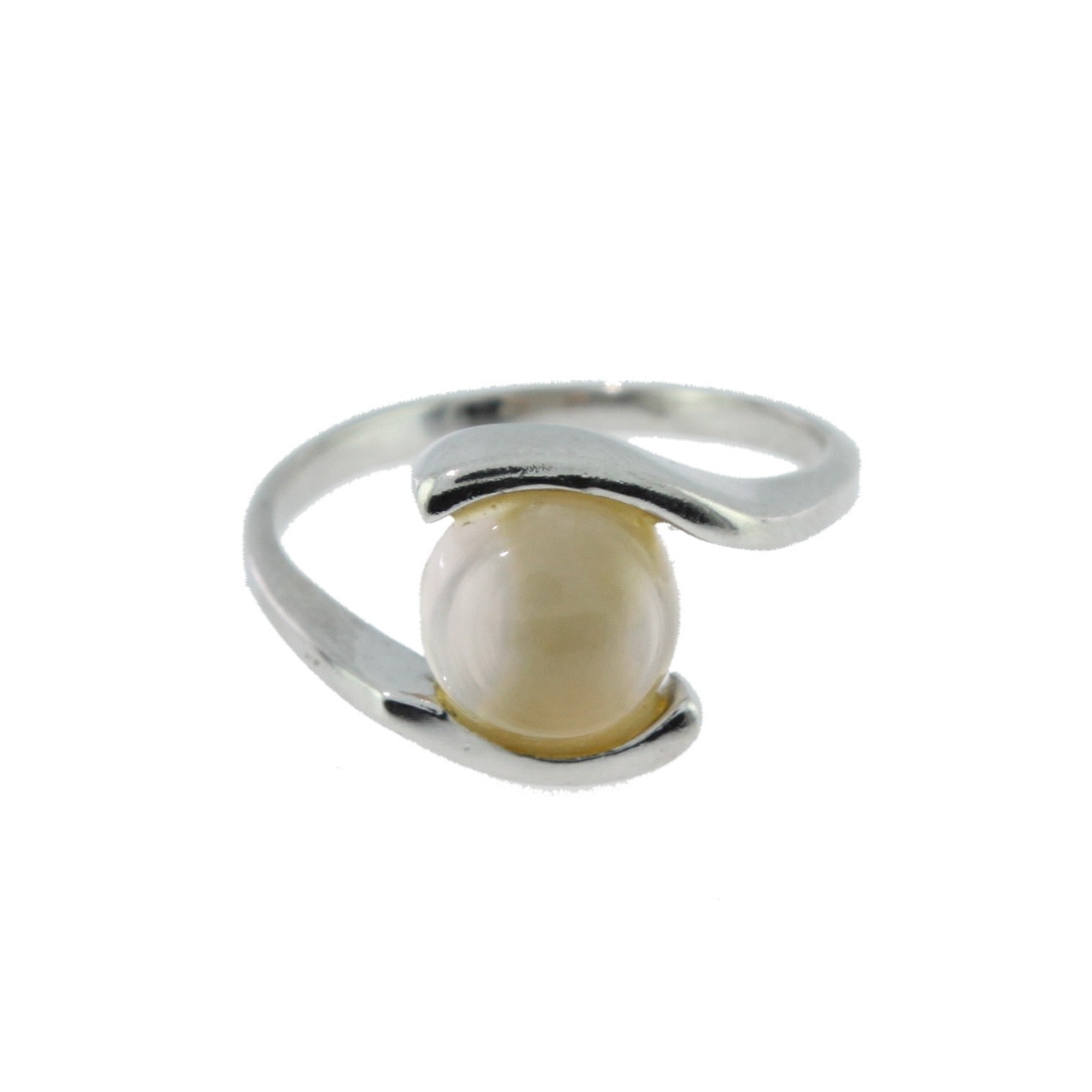 Ring 3001-QR with real Rose quartz - rhodium-plated silver jewellery ...