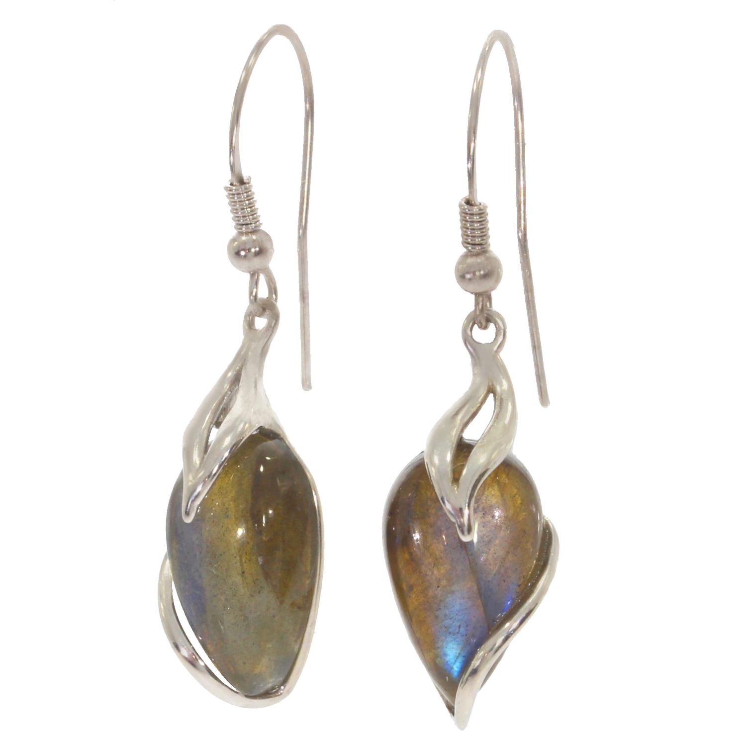 Boucles d'oreilles E5404-LAB en Labradorite véritable - Bijoux en ...