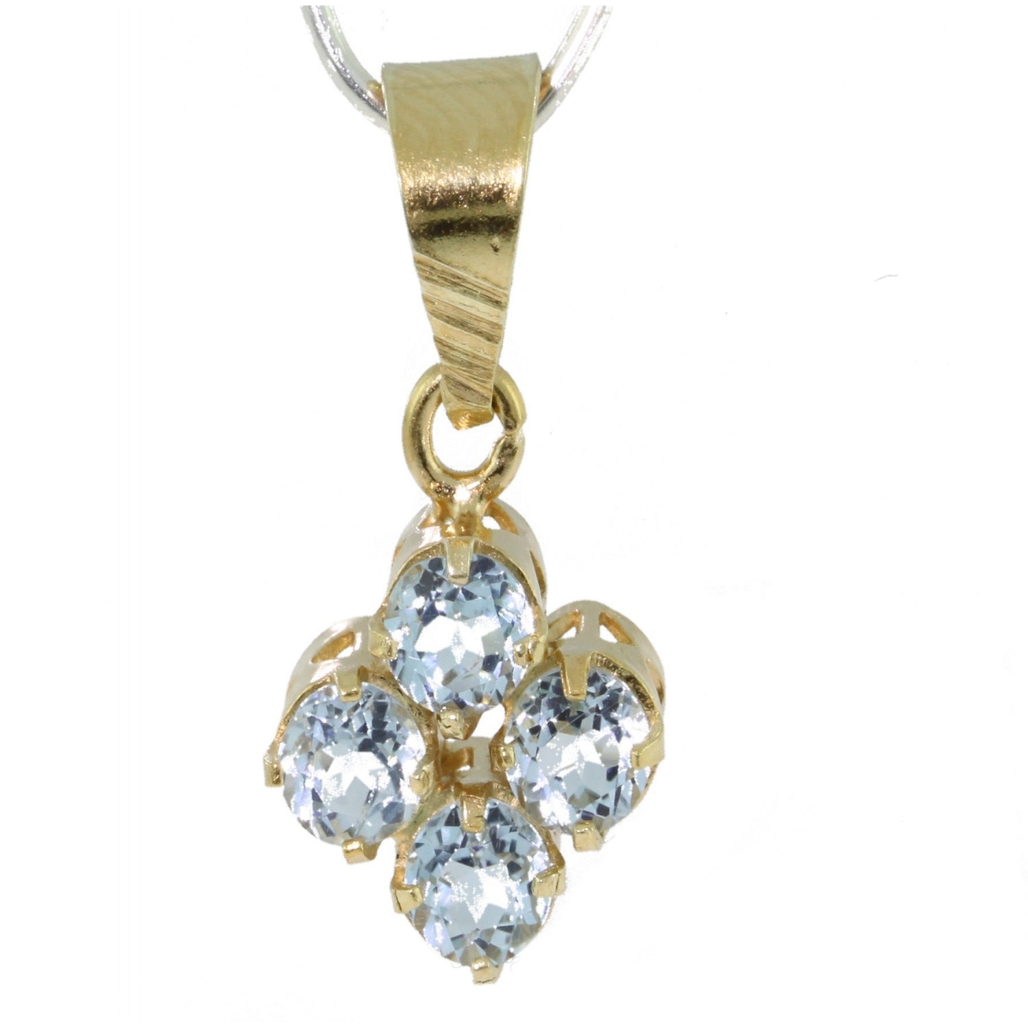 Pendant PF06-TBV with real TBV - gold-plated silver jewellery for woman